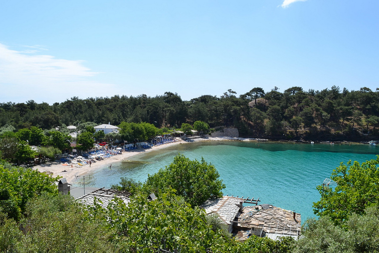 Aliki plaža na Tasosu: iskustva, opis plaže, cene - Grčka Info